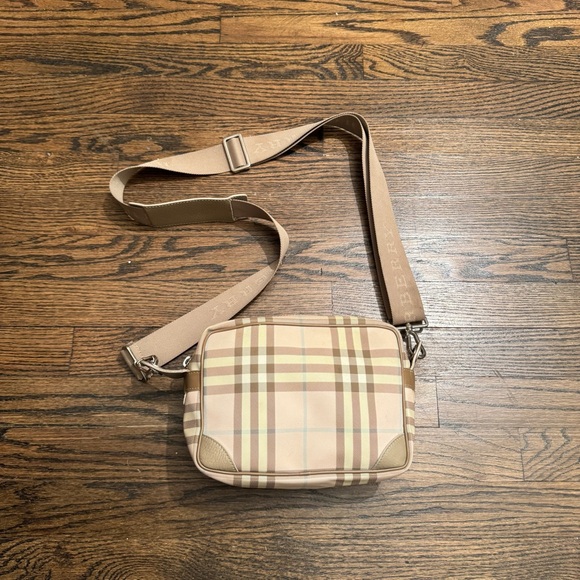 Burberry | Bags | Burberry Pink Plaid Crossbody Bag | Poshmark